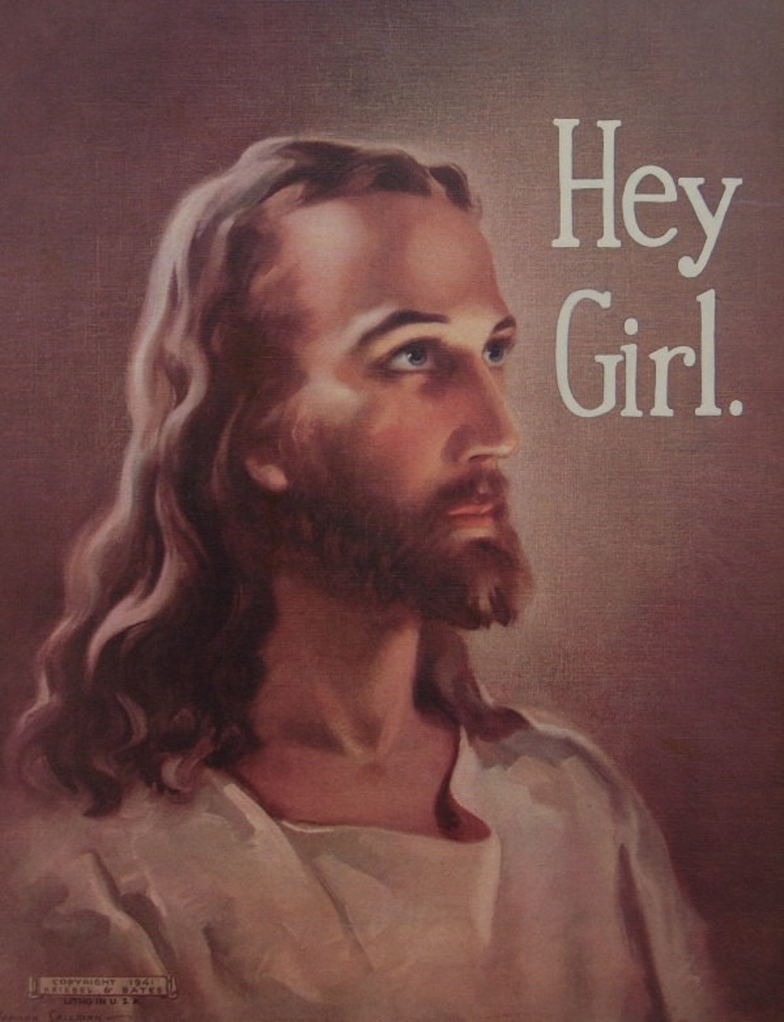 4 by 6 Postcard Print hey Girl | Etsy