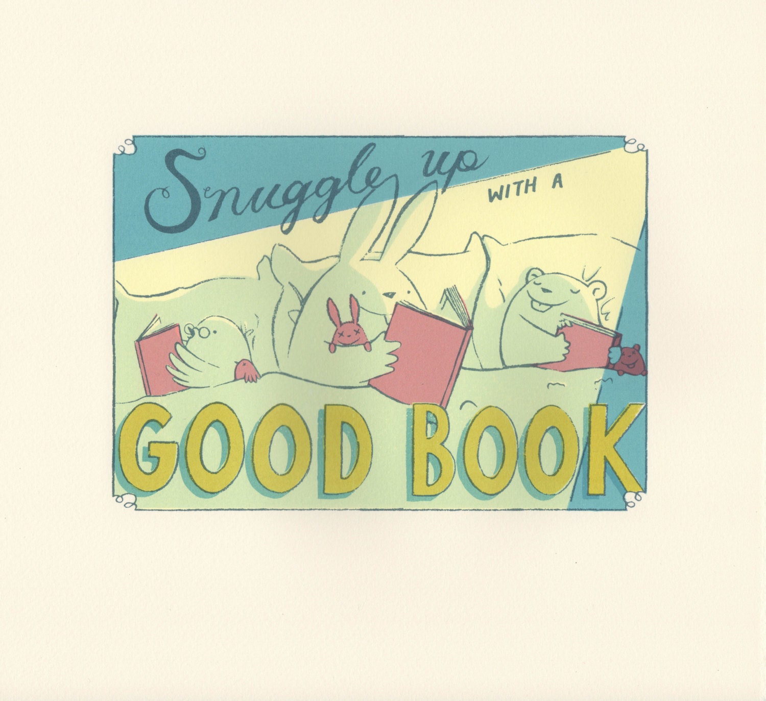 Snuggle Up With A Good Book | Etsy