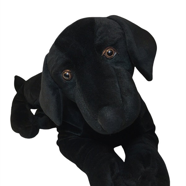 Black Lab Plush - Etsy