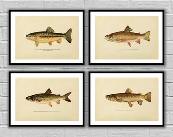 Fly fishing poster | Etsy