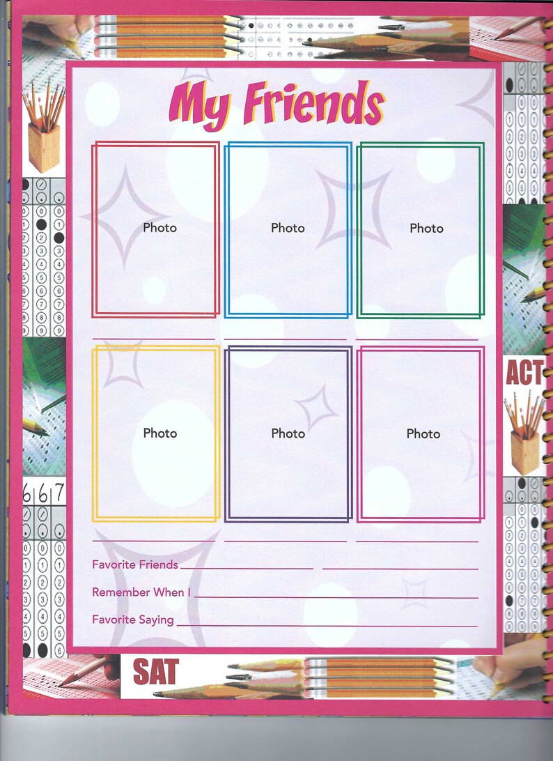 School Day Memory Book. This is a Book for School Kids From Grades K ...