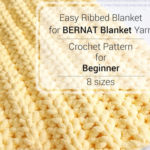 Crochet Pattern for Beginner BERNAT Blanket EXTRA Yarn - Etsy