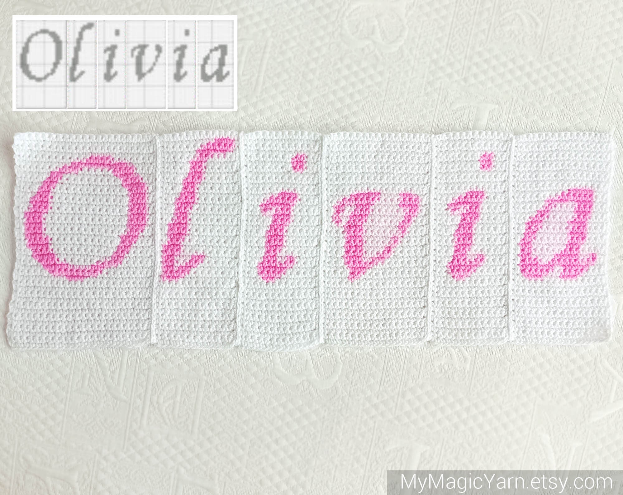 Crochet Pattern for Alphabet, Symbols and Numbers, Crochet Monogram ...