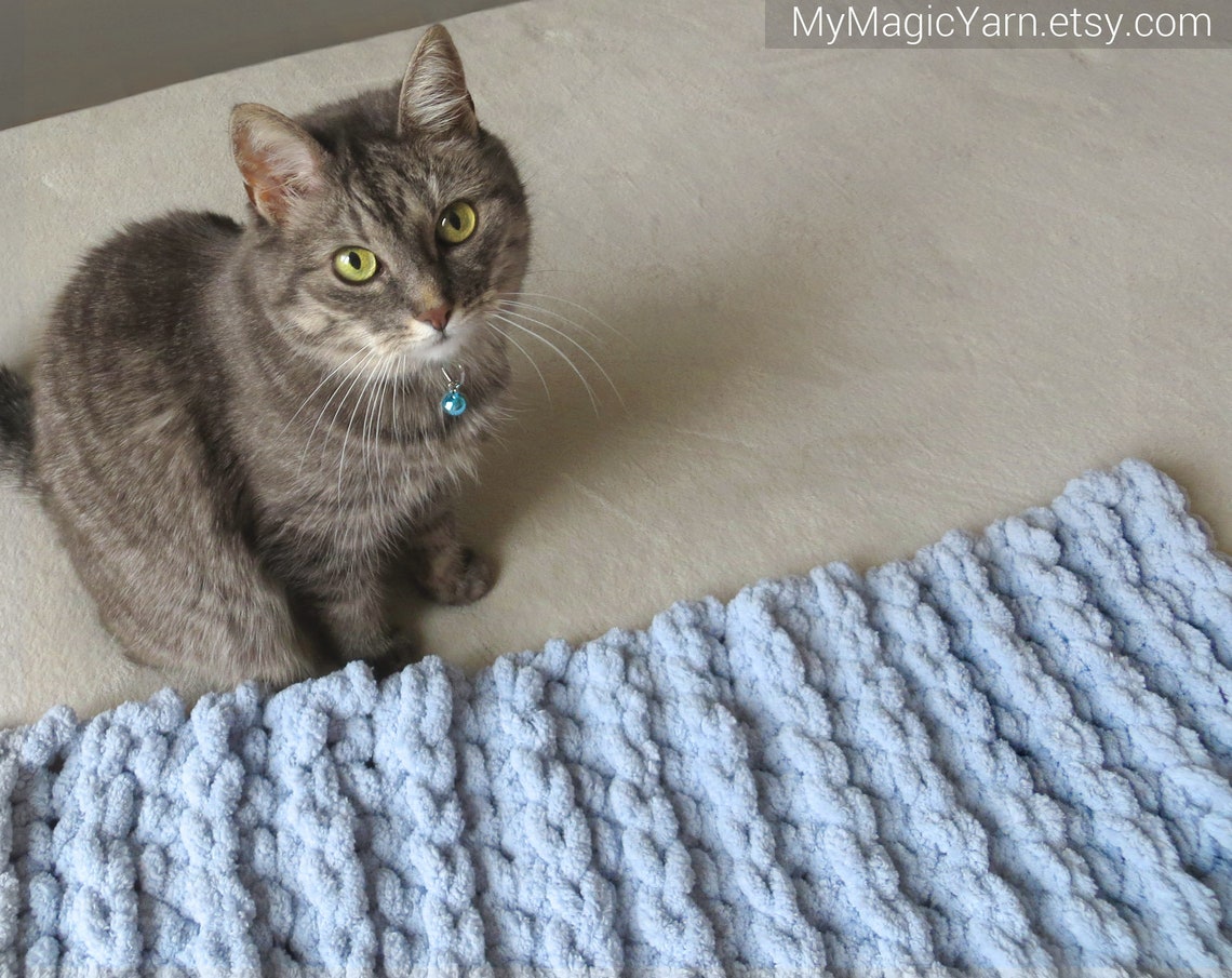 Crochet Pattern for Beginner BERNAT Blanket EXTRA Yarn - Etsy