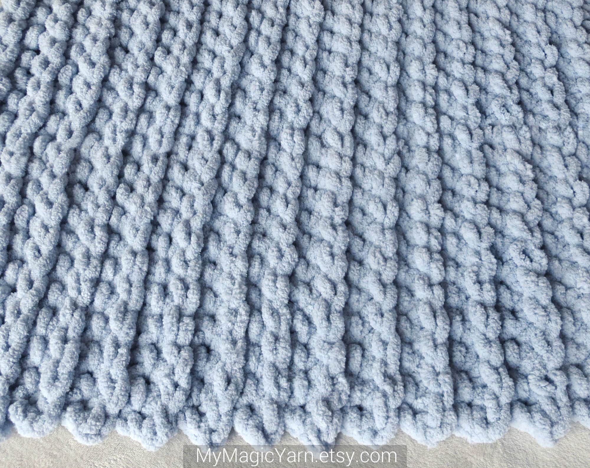 Crochet Pattern for Beginner — BERNAT Blanket EXTRA Yarn Crochet ...