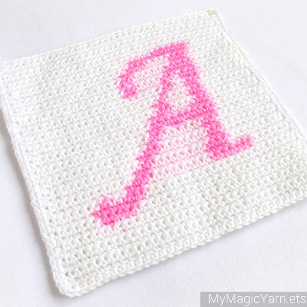 Crochet Letter Chart - Etsy