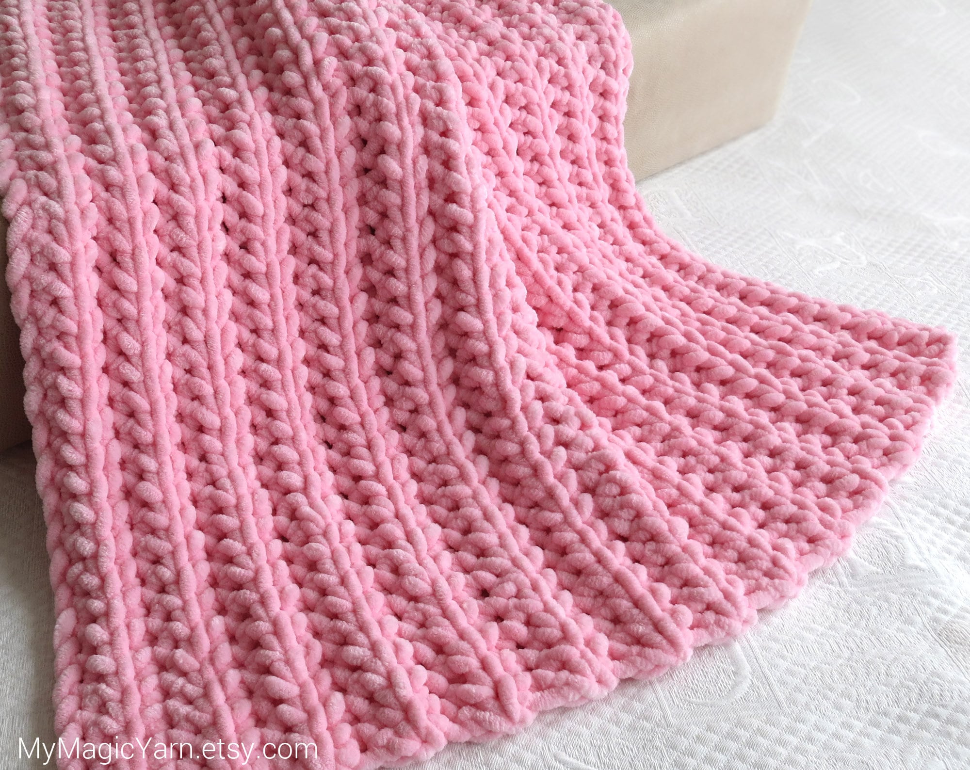 Easy Crochet Pattern Beginner Blanket Crochet Pattern | Etsy