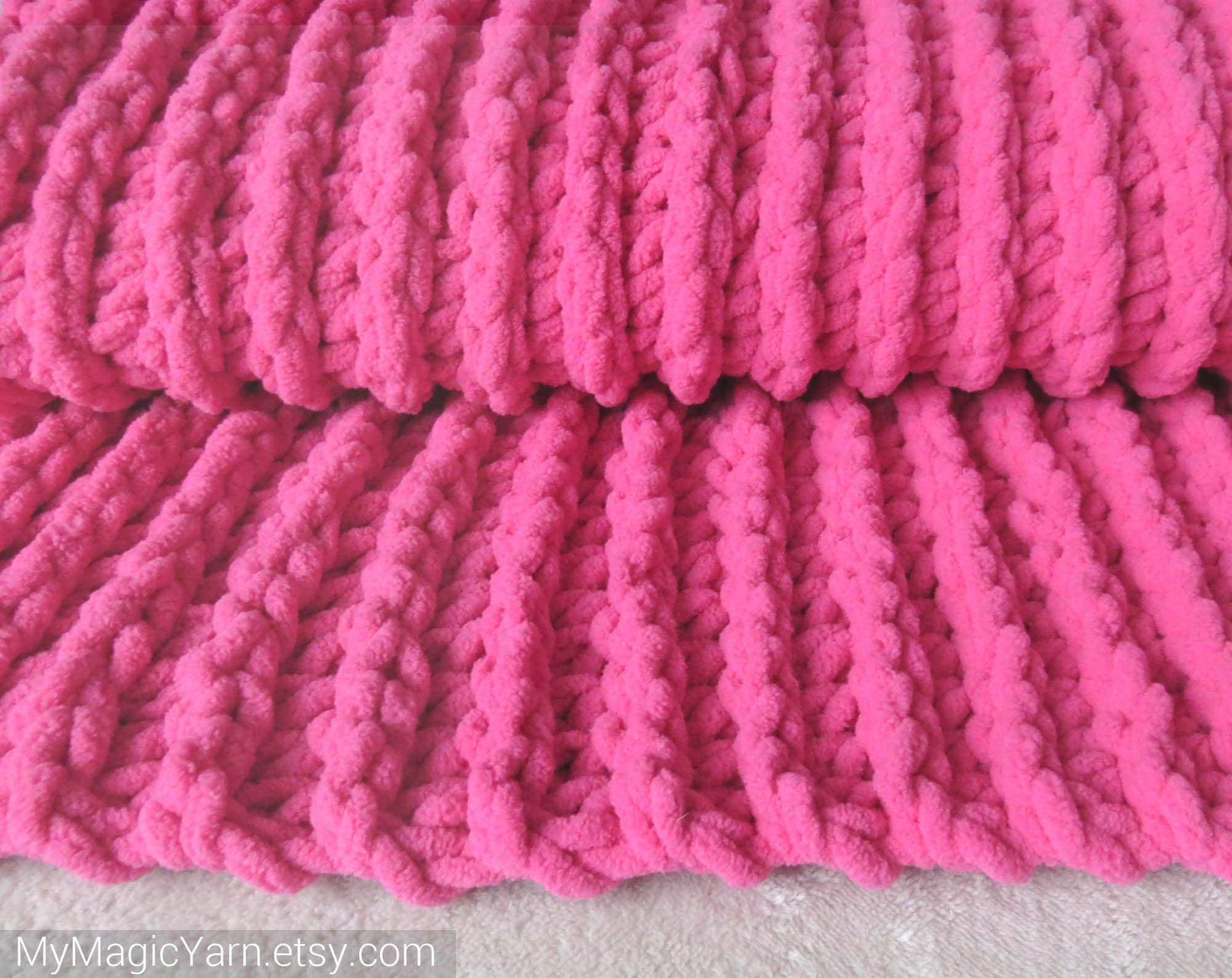 Beginner Crochet Pattern BERNAT Blanket Yarn Crochet Pattern - Etsy