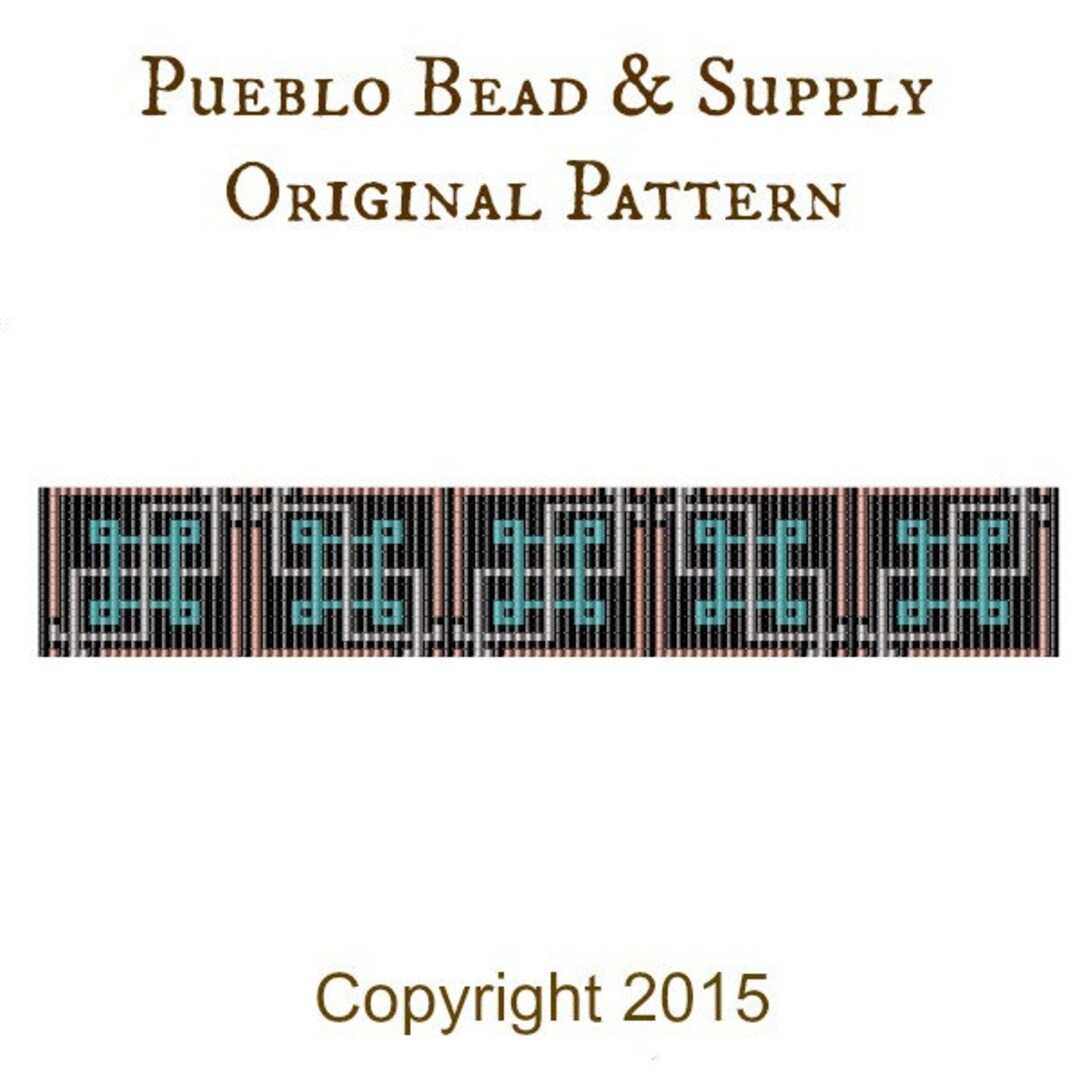 Celtic Tribe Seed Bead Pattern Loom Cuff Bracelet PDF File Beaded ...