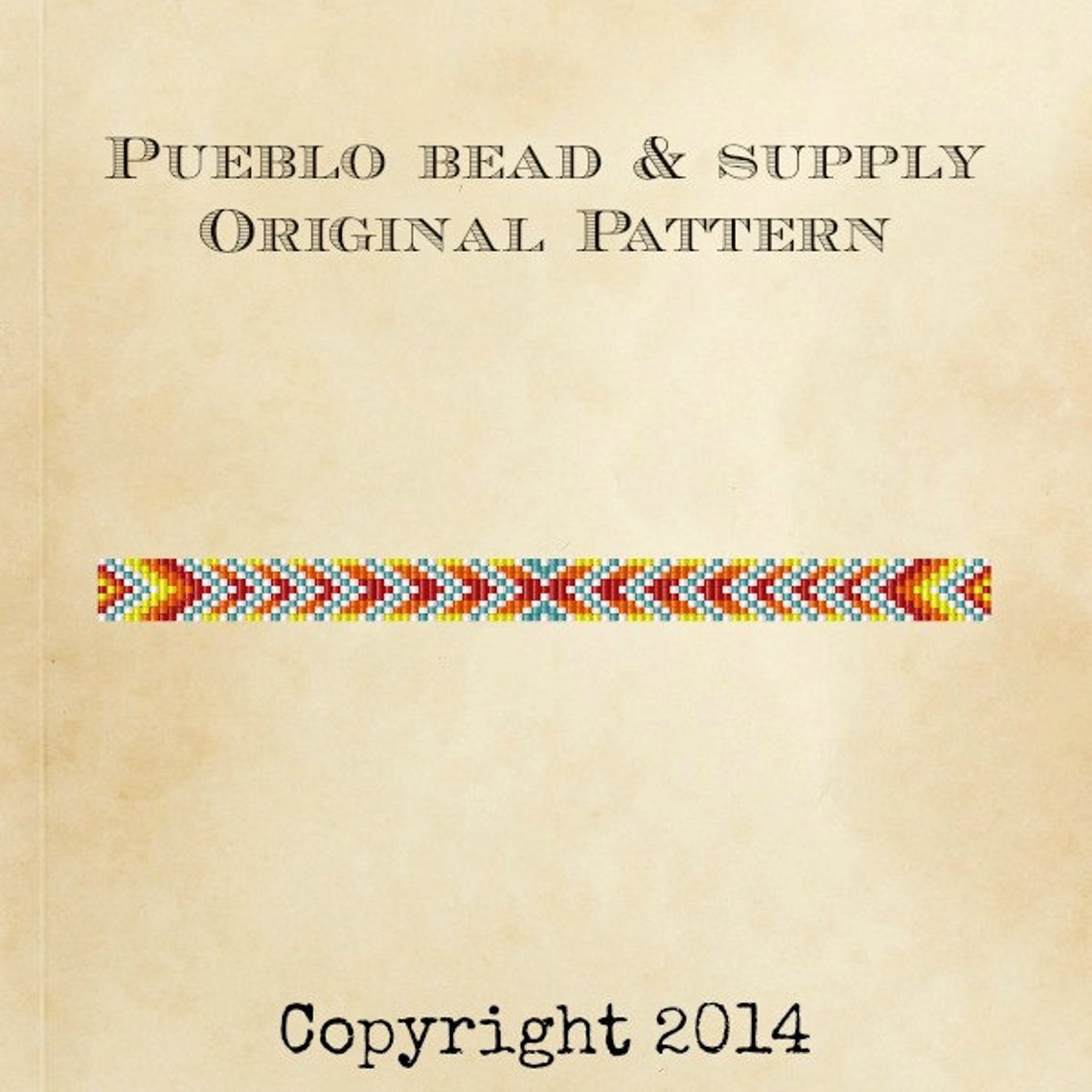 Red and White Chevron Seed Bead Pattern Loom Cuff Bracelet PDF File ...