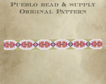 Mexican Golden Serape Seed Bead Pattern Loom Cuff Bracelet PDF File ...