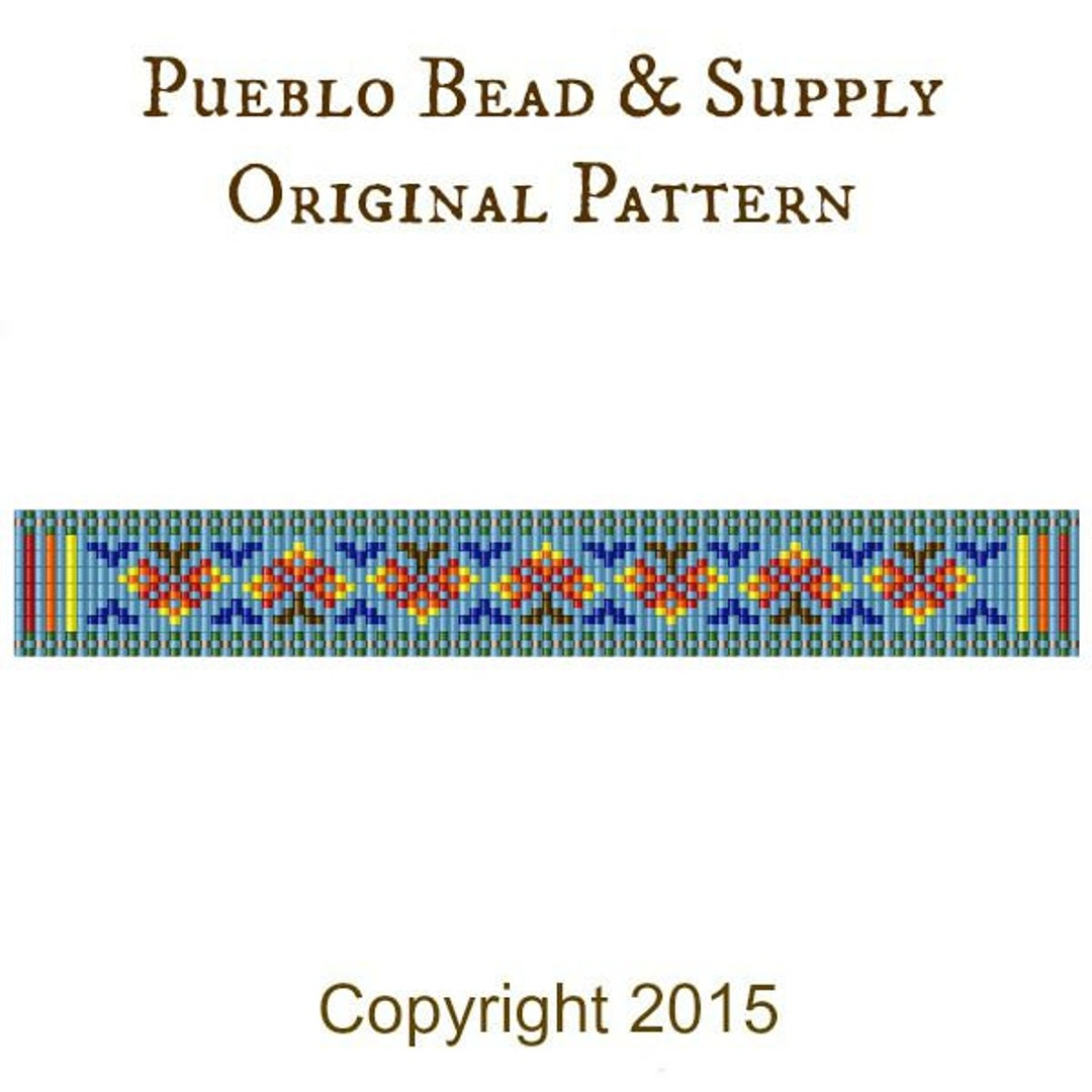 Native Autumn Trees Seed Bead Loom Pattern Loom Cuff Bracelet PDF File ...
