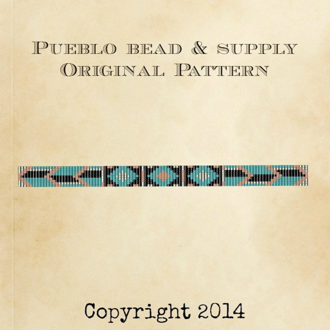 Diamonds & Arrows Seed Bead Pattern Loom Cuff Bracelet PDF File Beaded ...