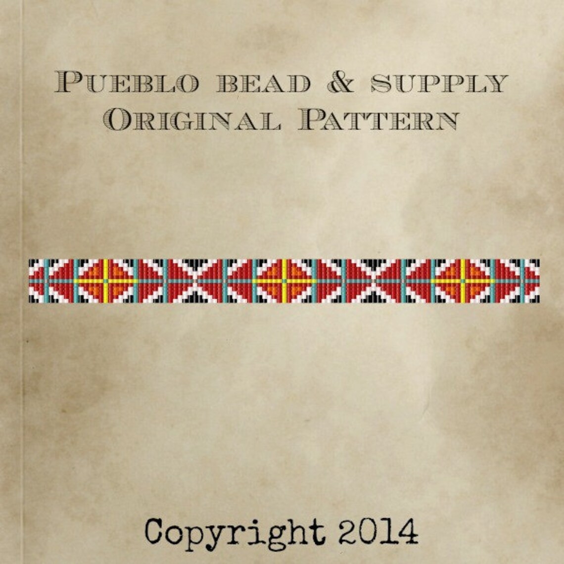 Mexican Ruffled Diamonds Seed Bead Pattern Loom Cuff Bracelet PDF File ...