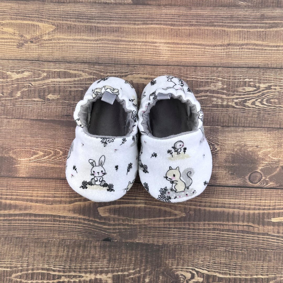 Bunny Baby Shoes, Chipmunk Baby Booties, Newborn Moccasins, Gift for ...