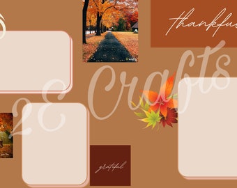 Fall Themed Desktop Organizer EDITABLE Calender Fall Season Minimalist ...