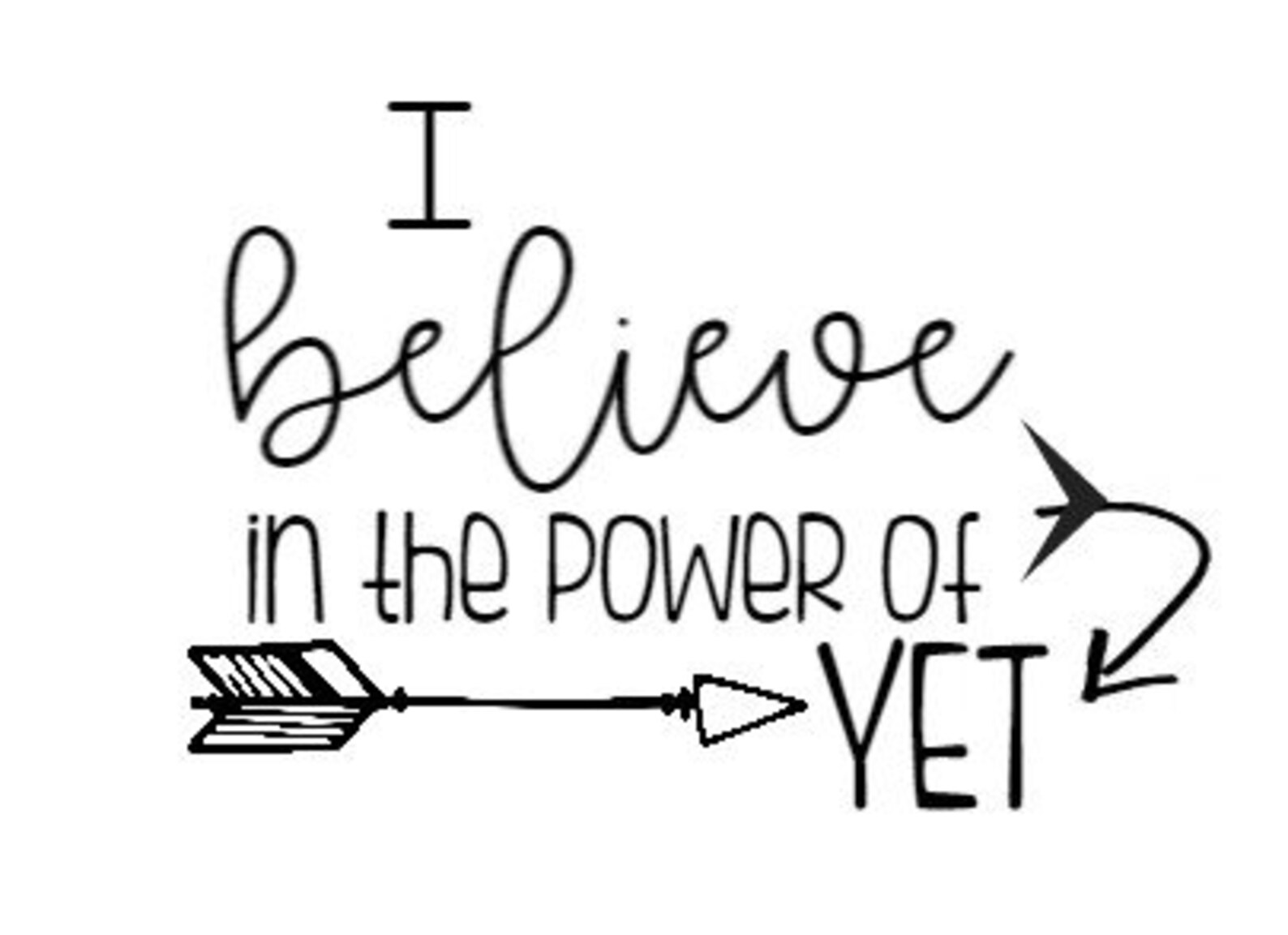 Power of yet SVG - Etsy