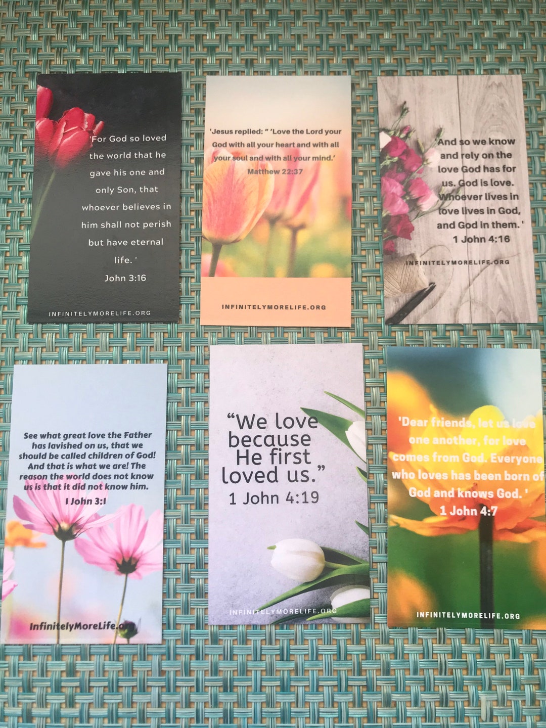 LOVE 15 Scripture, Prayer, Flash Cards Business Card Size - Etsy