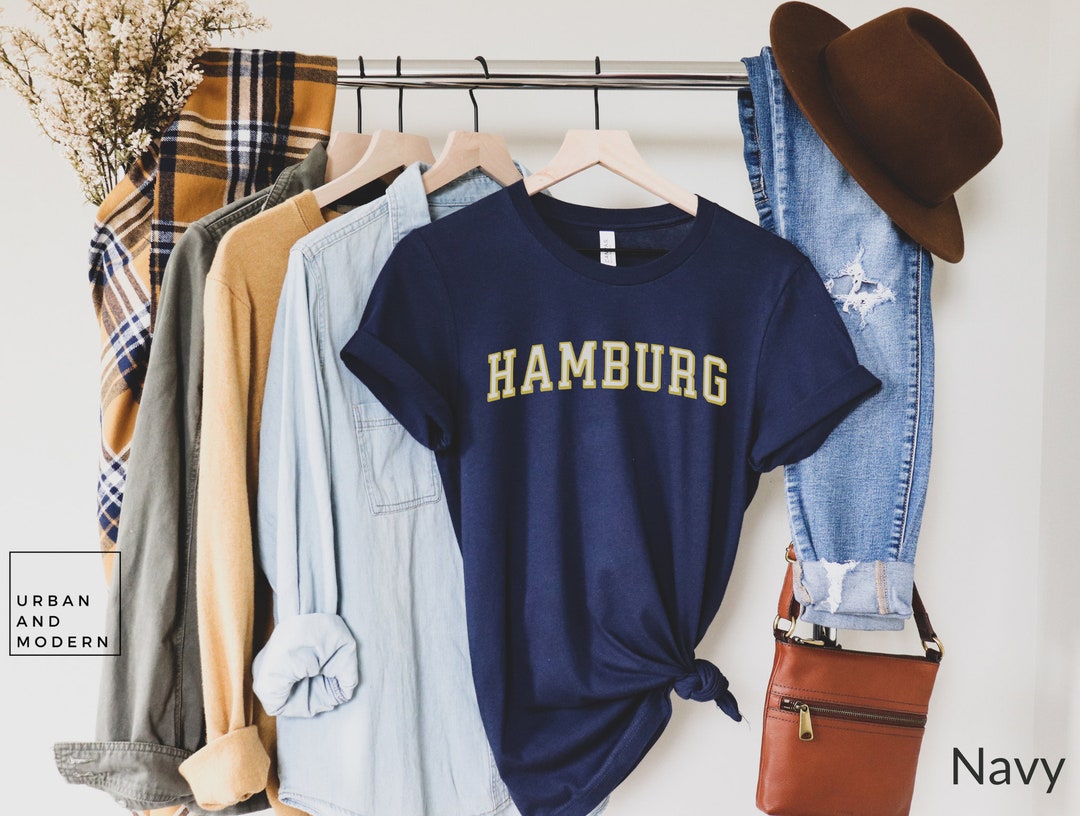 Hamburg Tshirt, Deutschland, Collegiate, Germany, Travel Tee, Gift for ...