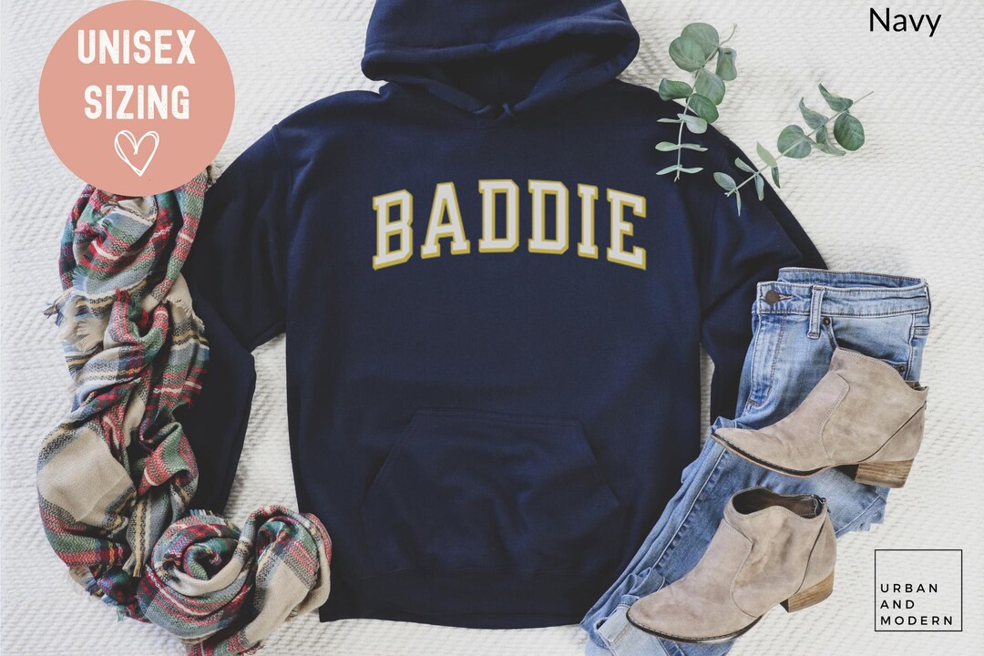 Baddie Hoodie, Baddie Gift Baddie Sweater, Funny Baddie Gift ...