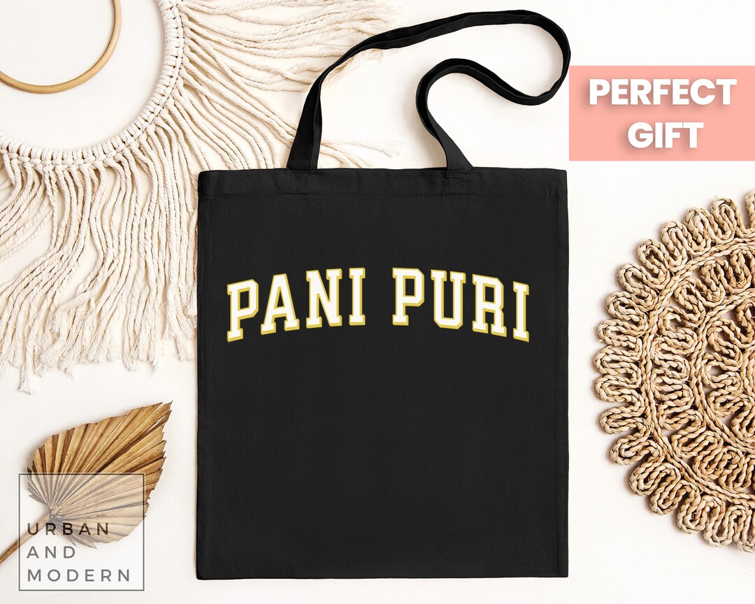 Pani Puri Tote Bag, Indian Food, Indian Foodie, Pani Puri Gift, Pani ...