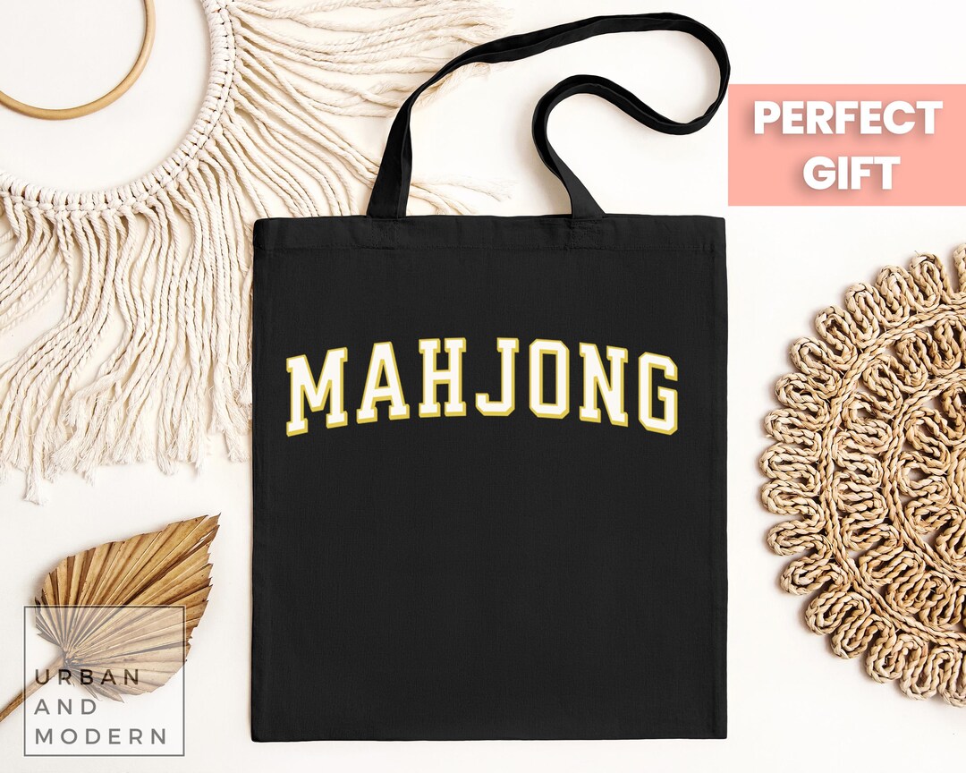 Mahjong Tote Bag, Mahjong Gift, Mahjong Bag, Mahjong Lover, Mahjong ...