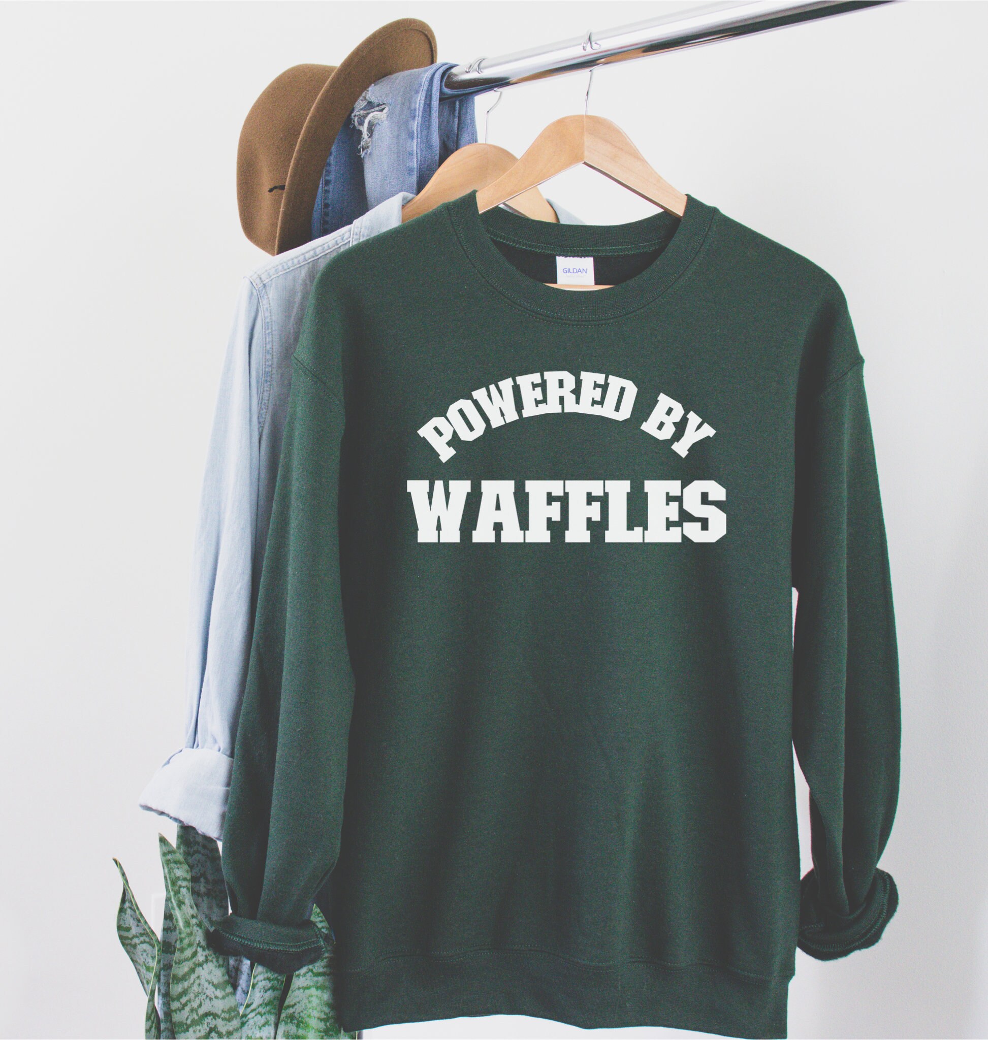 Powered by Waffles, Waffle Wendy, Waffle Shirt, Waffle Sweatshirt ...