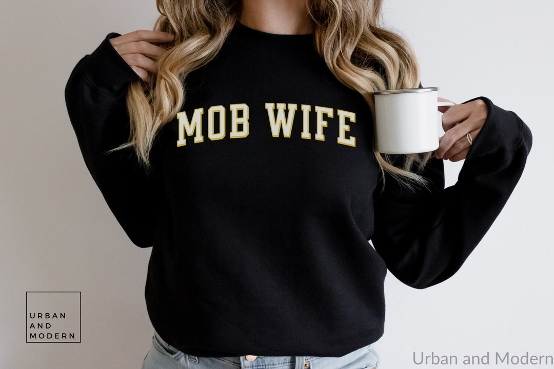 Mob Wife Sweatshirt, Mob Wife Aesthetic, Mob Wife Bachelorette, Sweater ...
