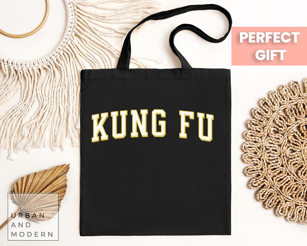 Kung Fu Tote Bag, Kung Fu Bag, Kung Fu Lover, Kung Fu Gift, Martial ...