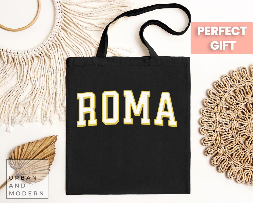 Roma Tote Bag, Rome Gift, Rome Travel, Rome Souvenir, Roma Holiday ...