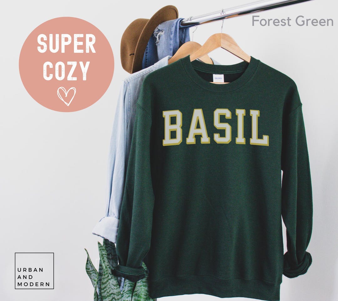 Basil Sweatshirt, Basil Gift, Basil Shirt, Spice Lover, Chef Gift, Chef ...