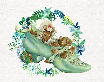 Peter Rabbit And Mum With Pretty Blue Background Upholstery | Etsy