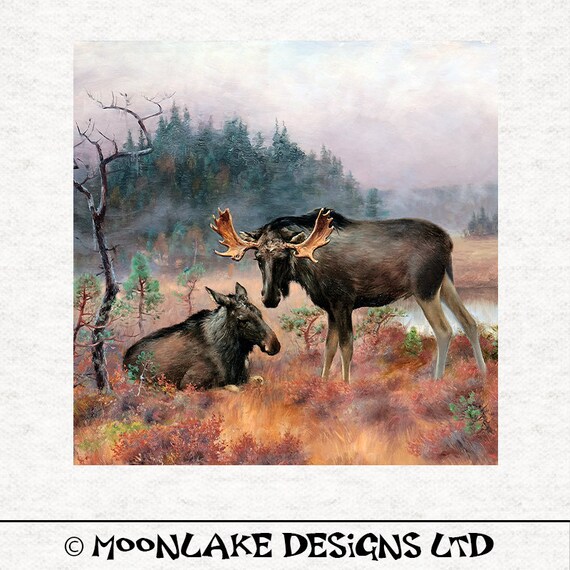 Moose Print Fabric