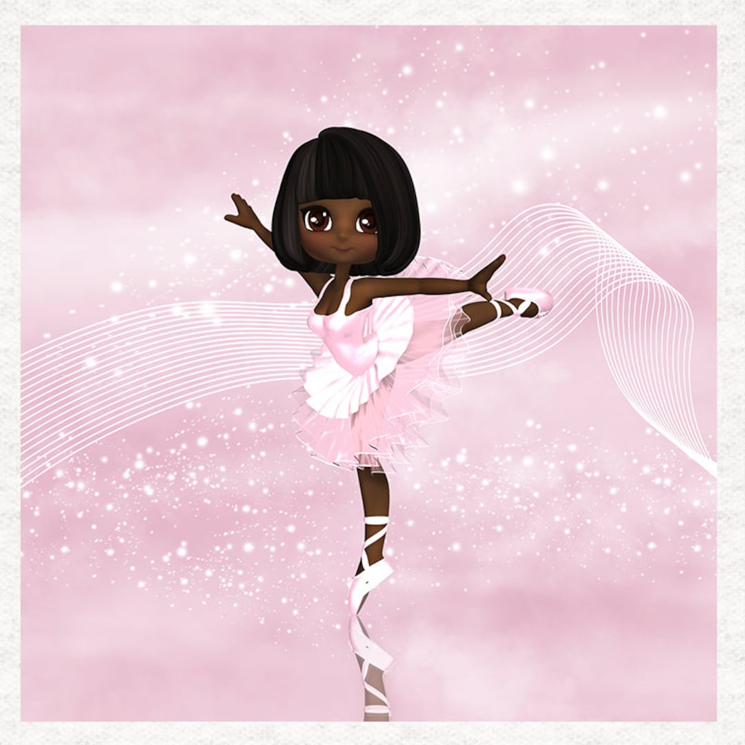 Ballet Dancer, Ballerina Pink 2 - Fabric| Upholstery | Sewing | Craft ...