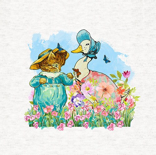 Peter Rabbit Upholstery Sewing Craft Printed Fabric | Etsy