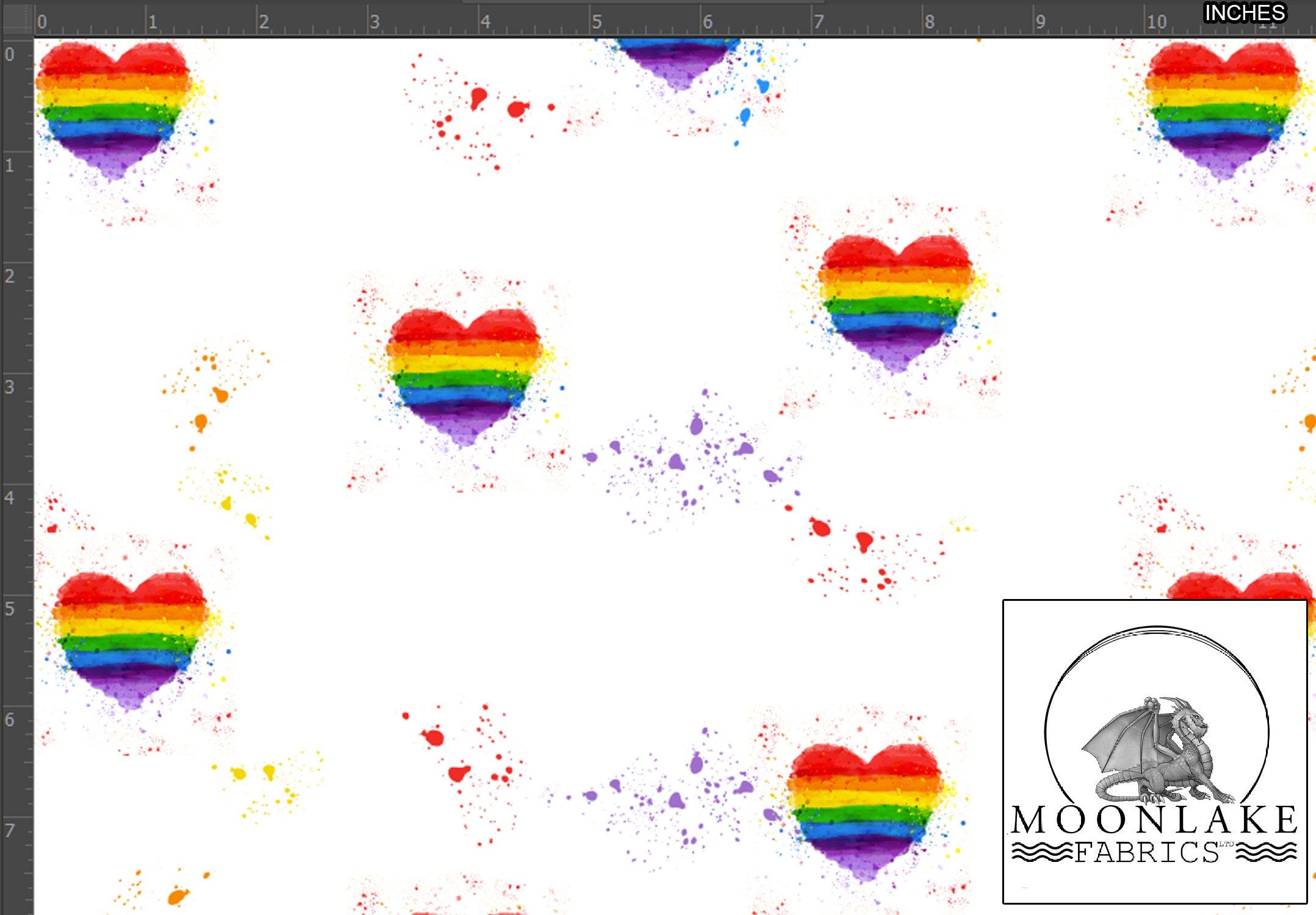 Gay Pride LGBT Art. Watercolor Splatter Heart 100% Cotton - Etsy