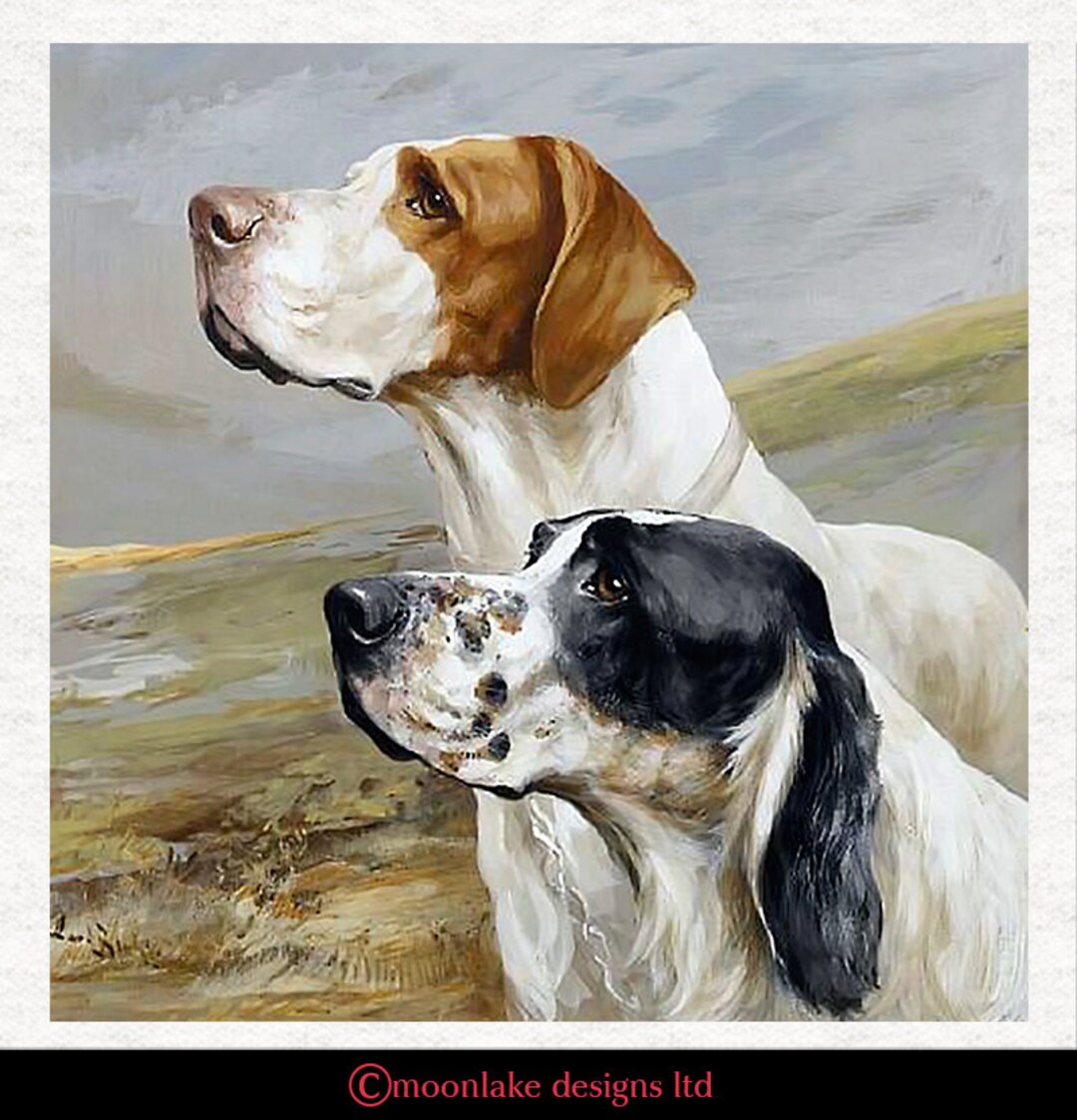 English Setter and Pointer - Fabric Cushion | Upholstery | Sewing ...