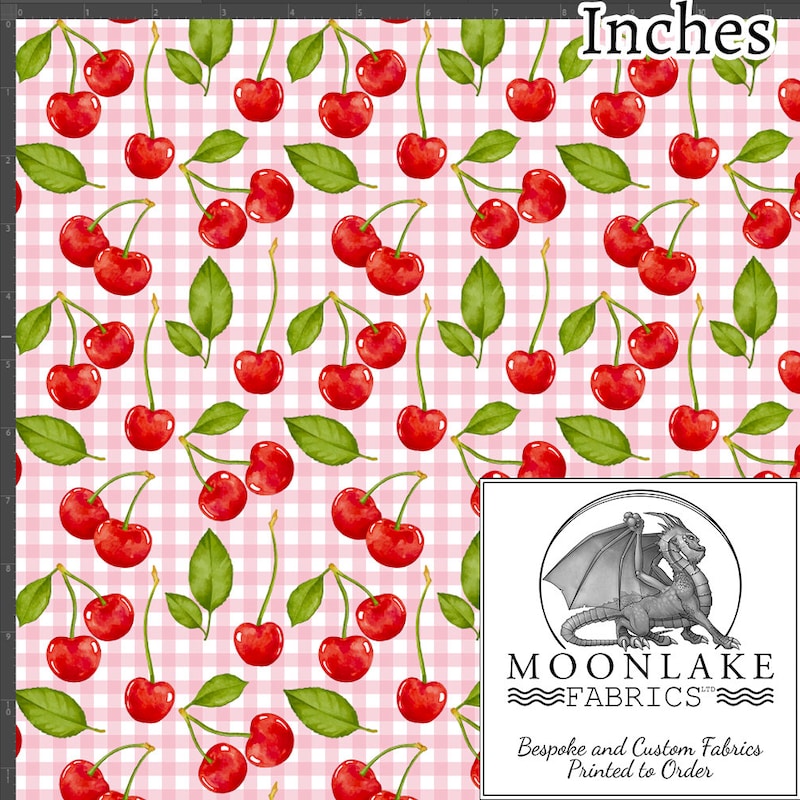 Cherry Fabric - Etsy