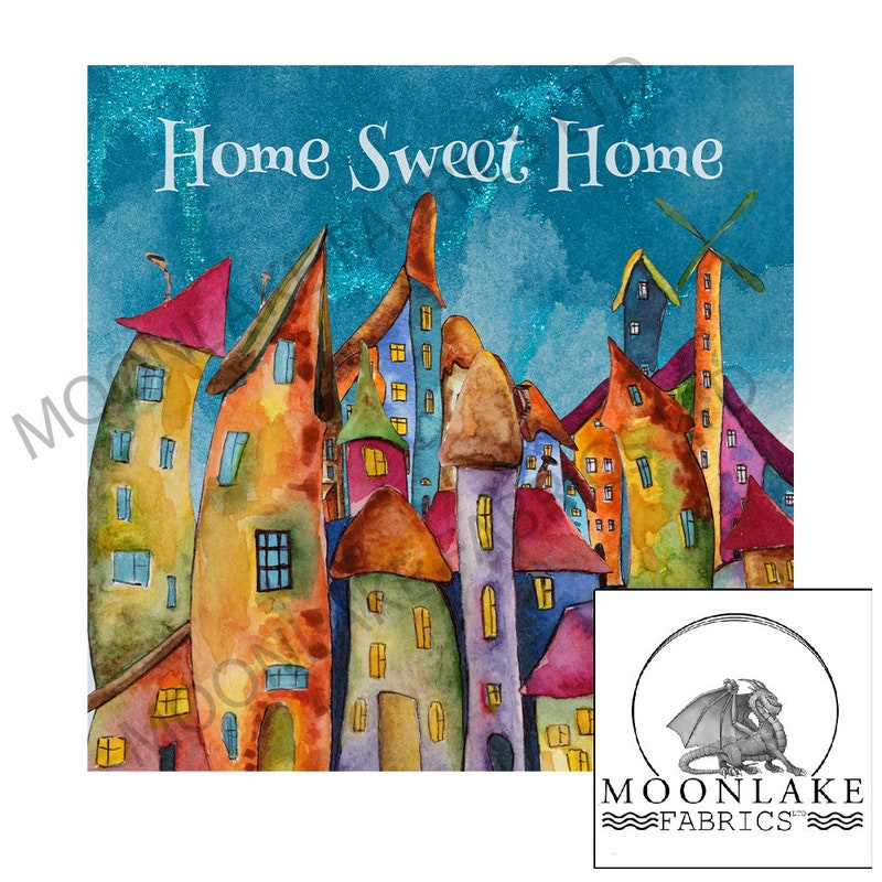 Novelty Houses Fabric - Etsy UK