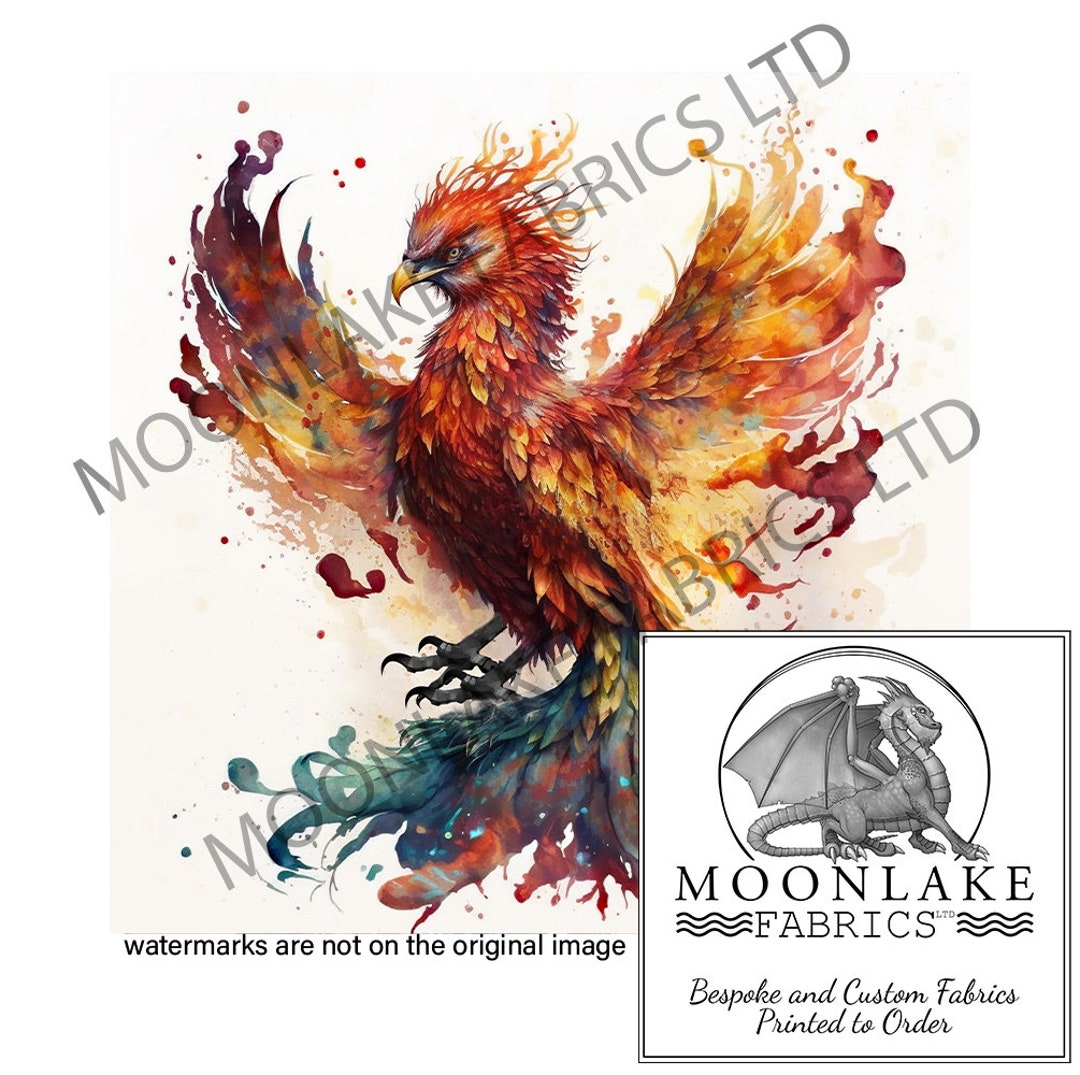 Phoenix Fantasy Art, Fabric Fabric Craft Panels in 100% Cotton or ...