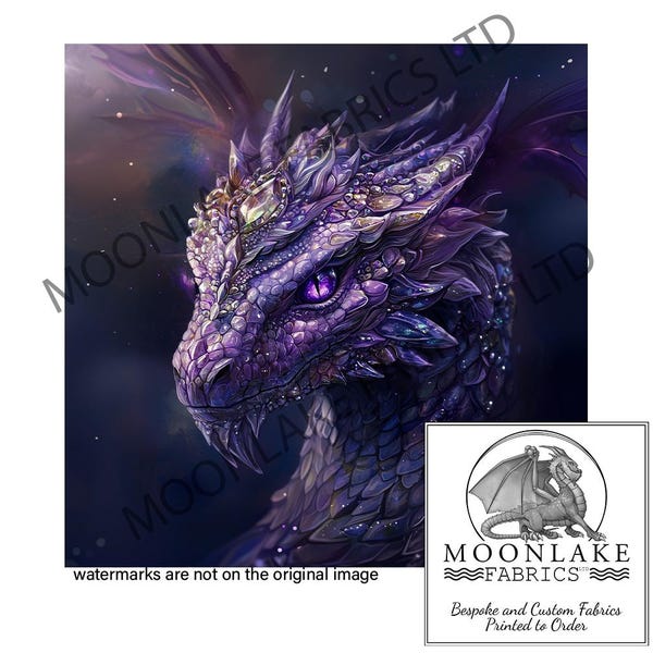 Purple Dragon Fabric - Etsy