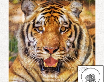 Tiger Fabric Panel | Etsy