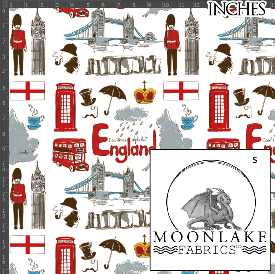 England English Items 100% Quality Cotton Poplin Fabric - Etsy