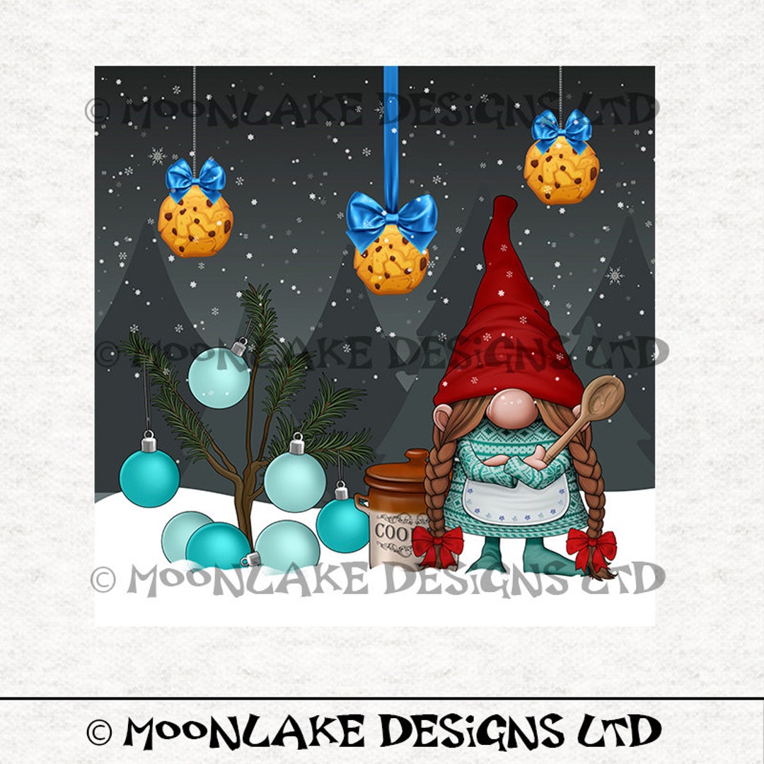 Nisse Scandi Gnome the Cookie Baker. Fabric Craft Panels in 100% Cotton ...