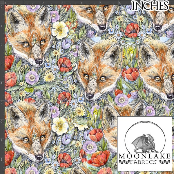 Fox Fabric - Etsy