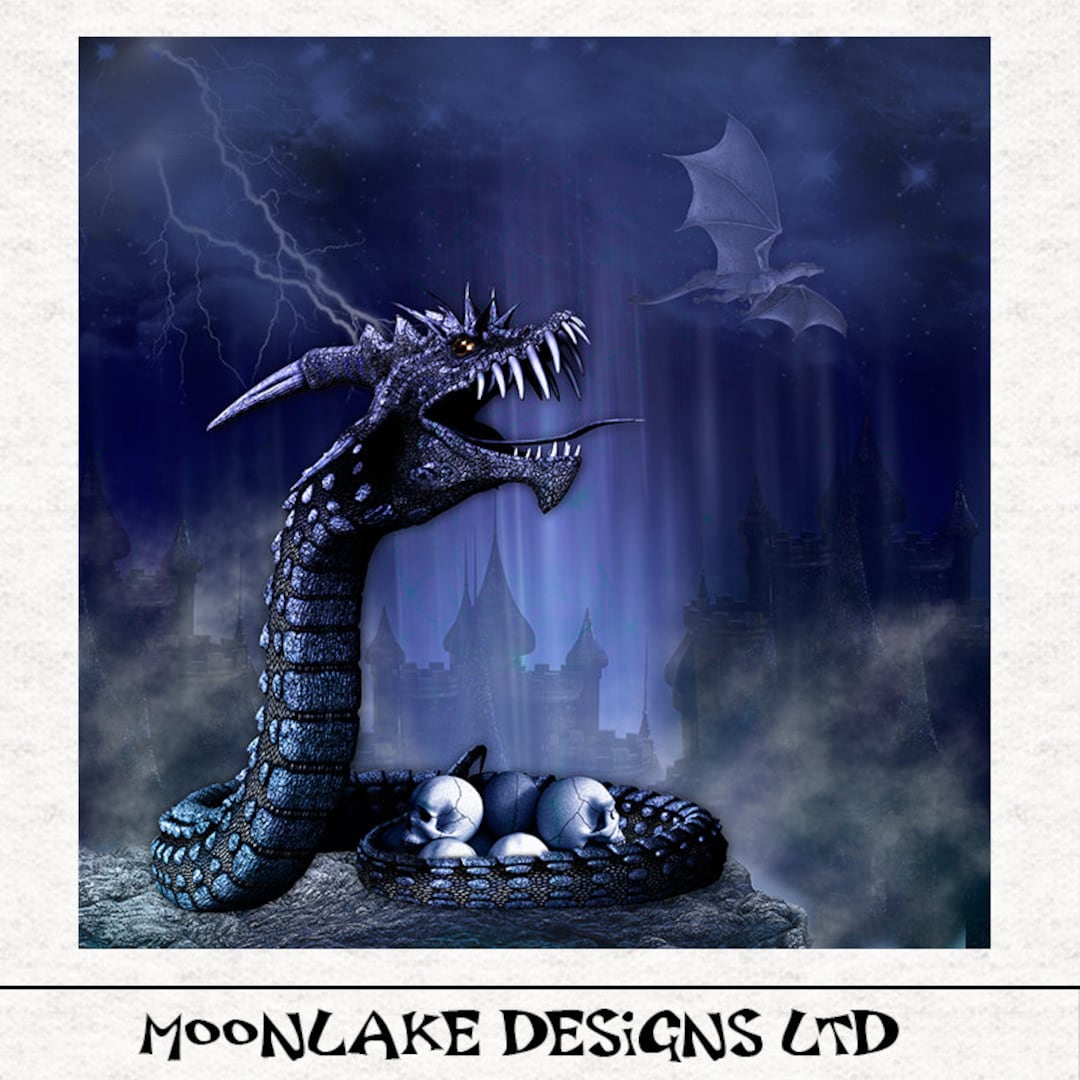 Basilisk and Dragon Fantasy Art - Fabric| Upholstery | Sewing | Craft ...