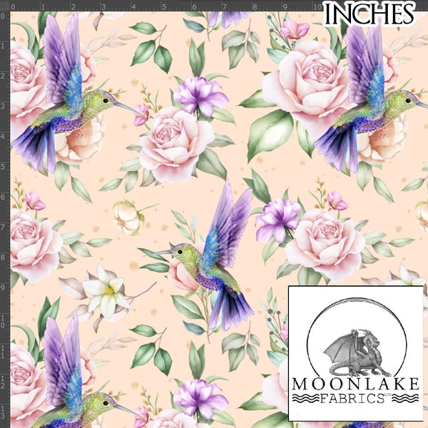 Hummingbird Fabric - Etsy