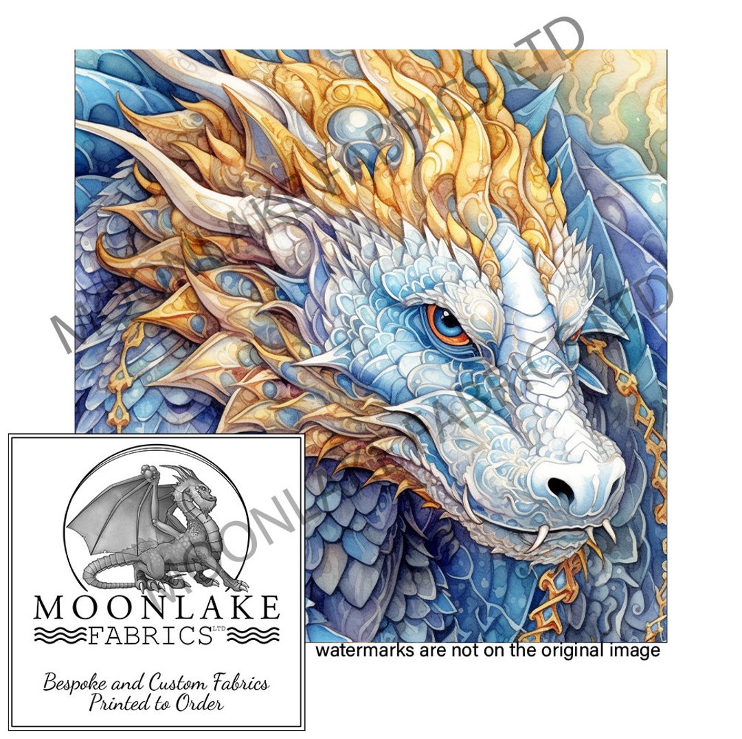 Audun the Wealth Dragon 100% Natural Cotton or 290gsm Thick Soft ...