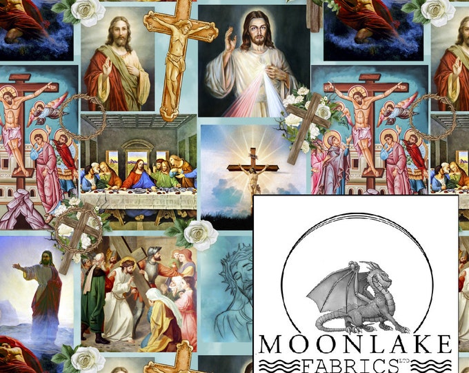 Holy Family Nativity Jesus Fabric Mary Joseph Wise Men Stable Birth of ...