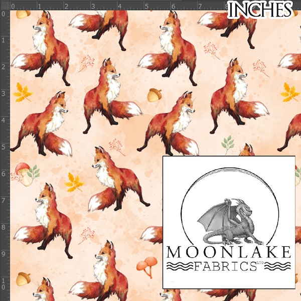Fox Fabric - Etsy